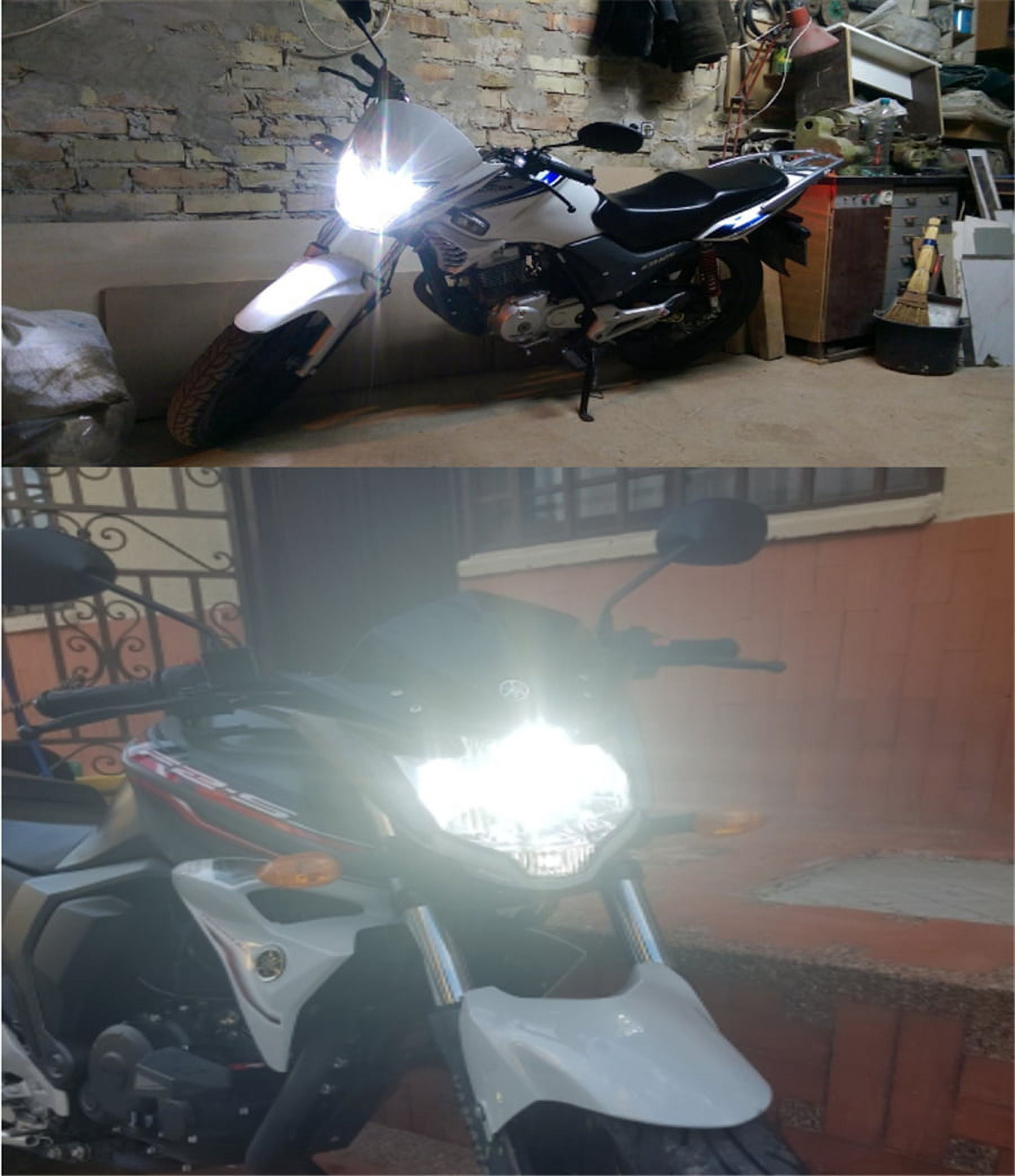 H4 LED Headlight Bulb Hi/Lo Beam 30W 3200LM 6000K White For Motorcycle ...