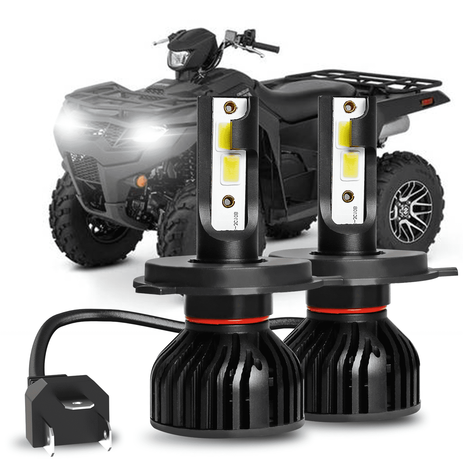 H4 LED Headlight Bulb for SUZUKI KING QUAD 400 500 750 High Low Beam ...