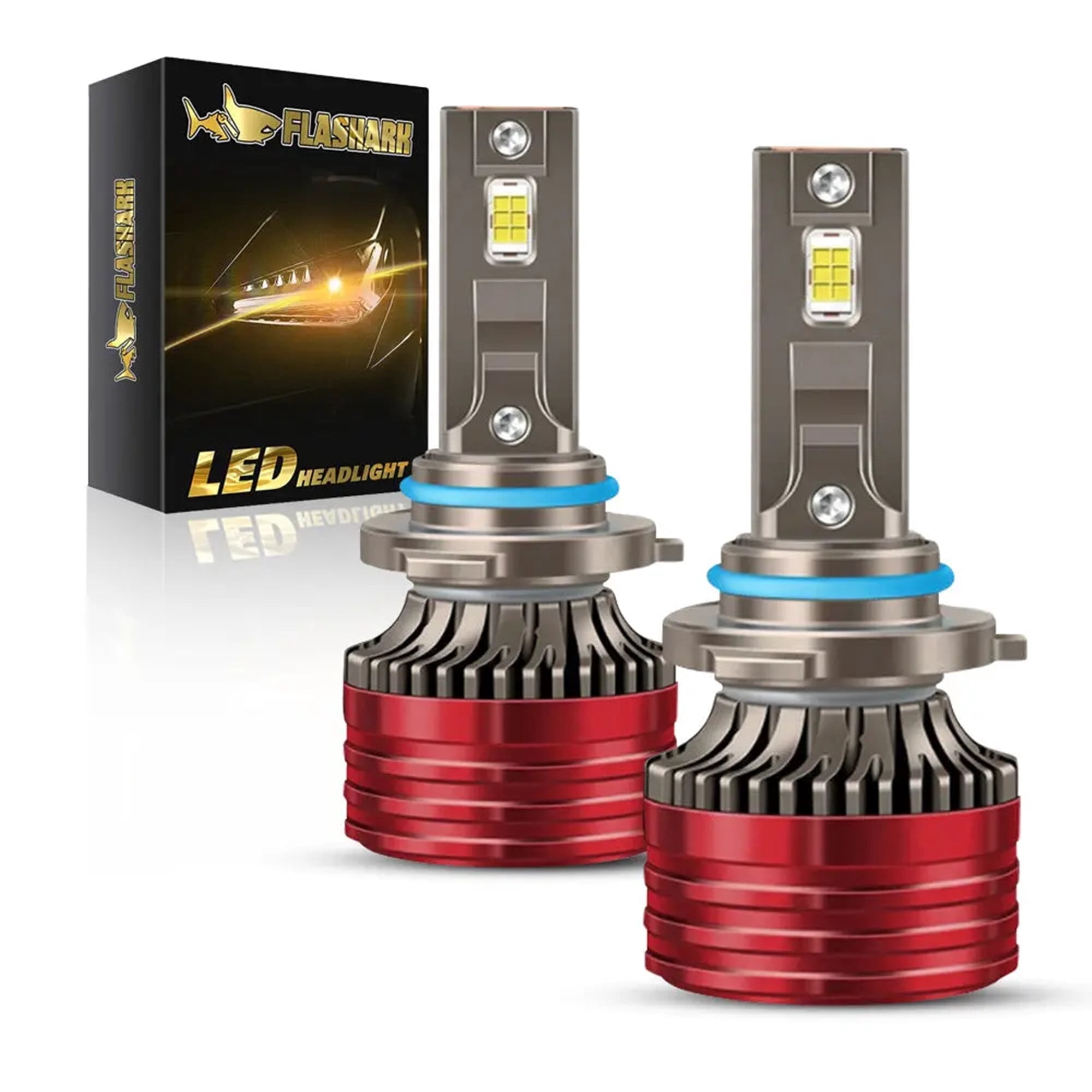 H4 LED Headlight Bulbs 110W 6400LM 6000K Super Bright White for Chevy ...