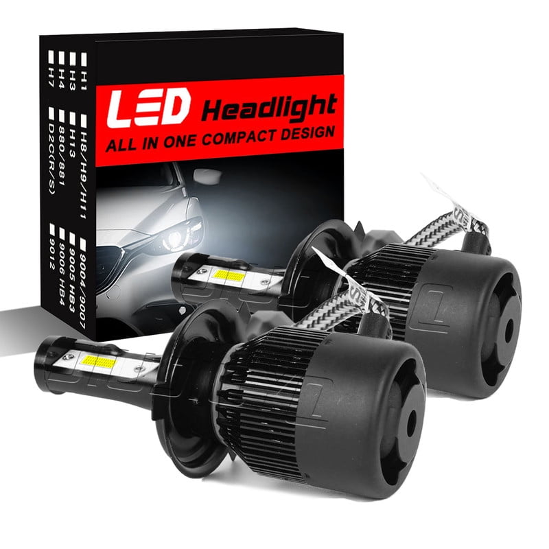 H4 LED Headlight Bulbs for 2006-2020 Honda Fit High and Low Beam Plug ...