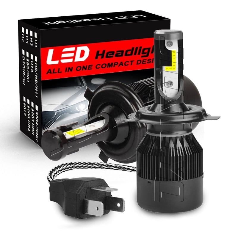 H4 LED Headlight Bulbs for 2016-2020 Nissan Np300 Frontier High and Low ...