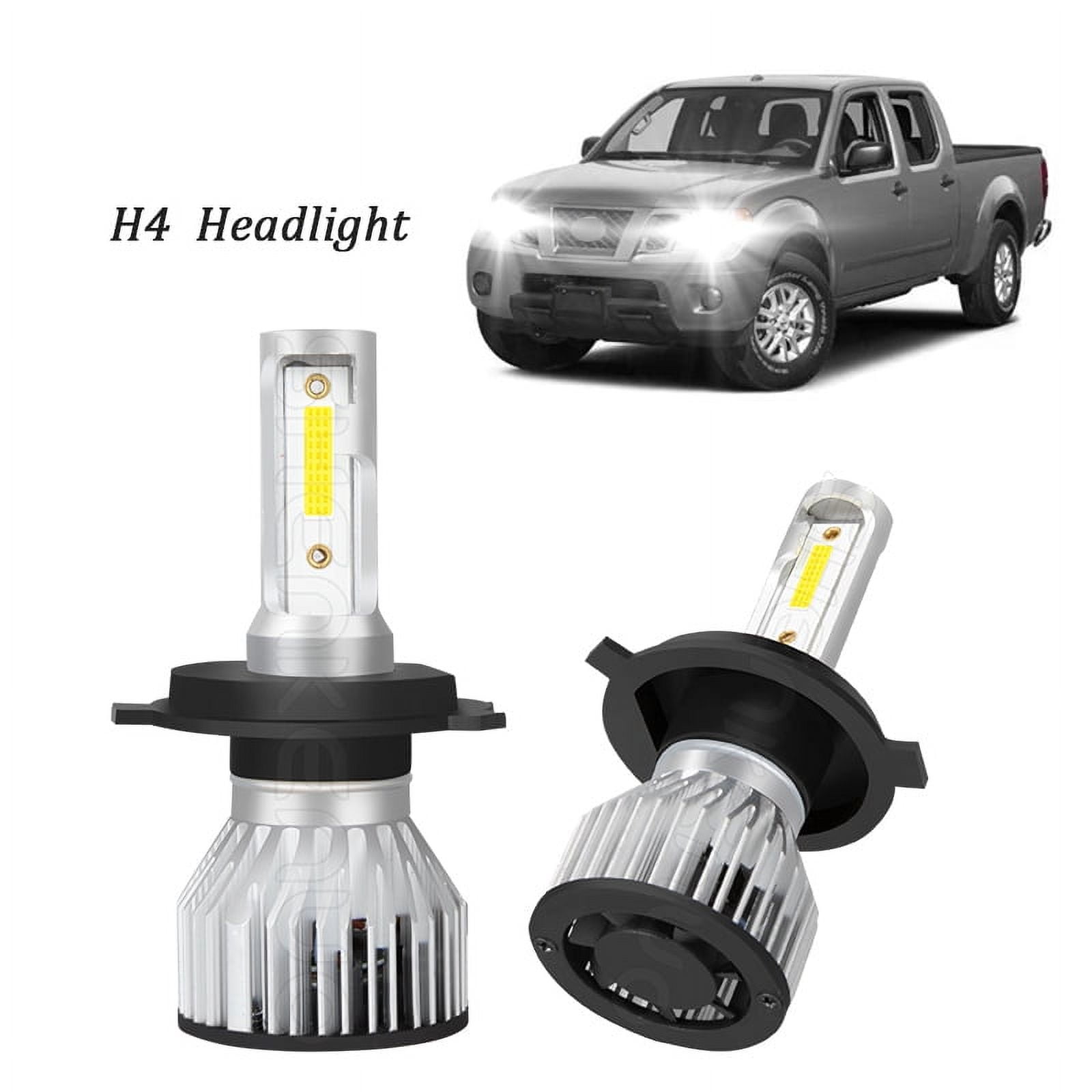 H4 LED Headlight High/Low Beam Bulbs 6000K White High Power For Nissan ...