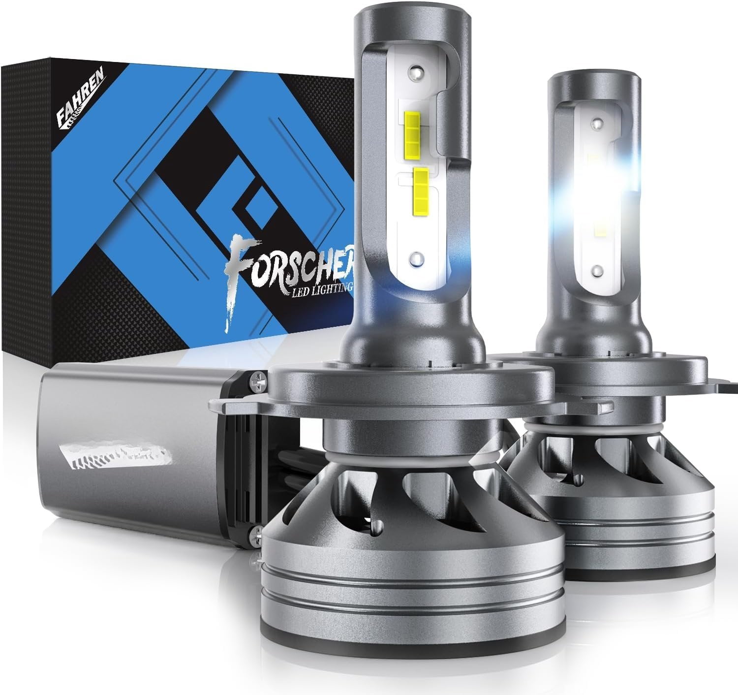 H4 Light Bulbs, 800% Bright 9003 High/Low Beam Driving, Fog & Spot ...