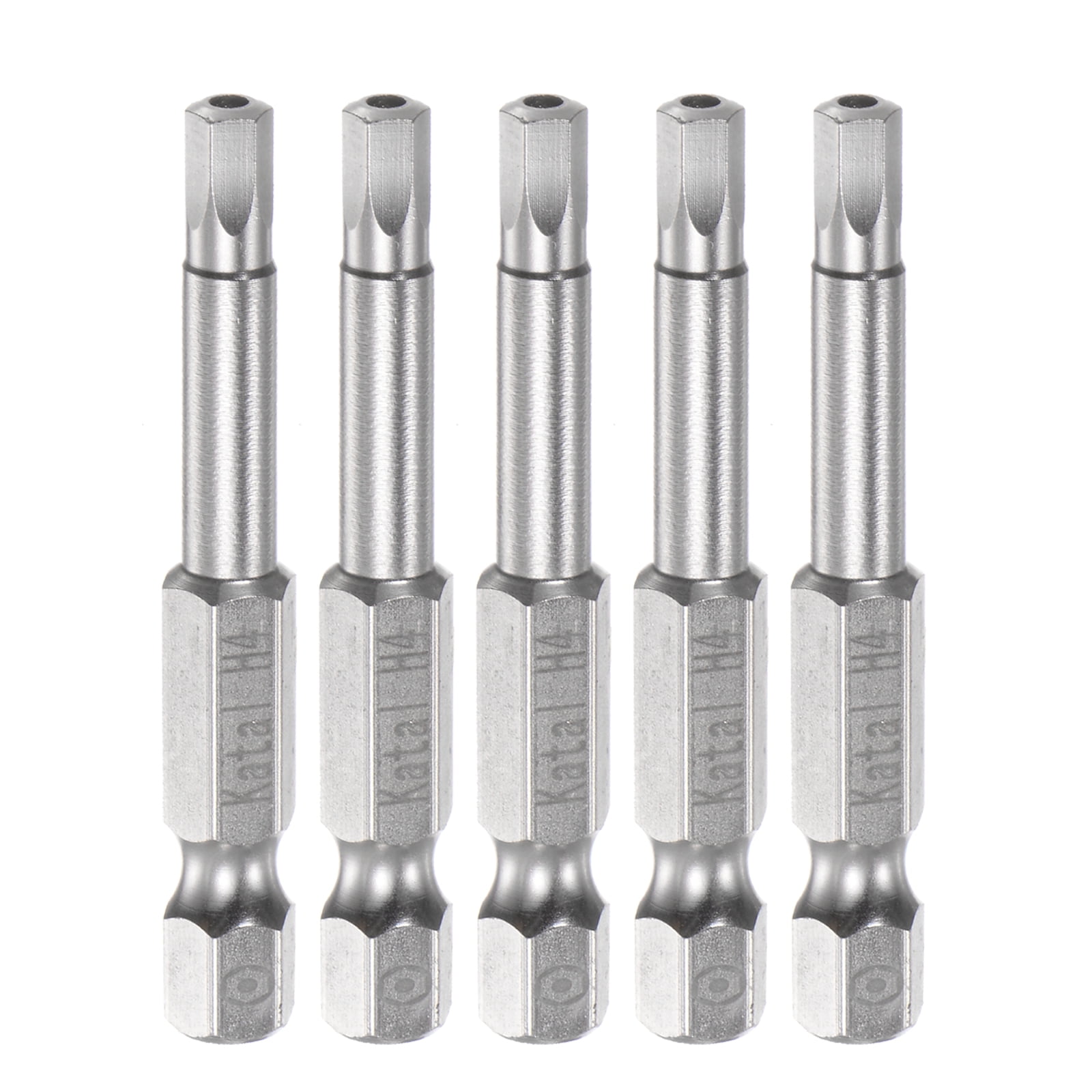 H4 Magnetic Security Hex Screwdriver Bit 1/4" Hex Shank 2" Length Screw ...