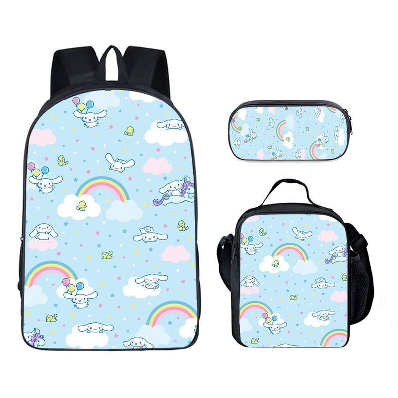 H40cm(16"in) Cinnamoroll Backpack three-piece set (backpack + meal bag ...