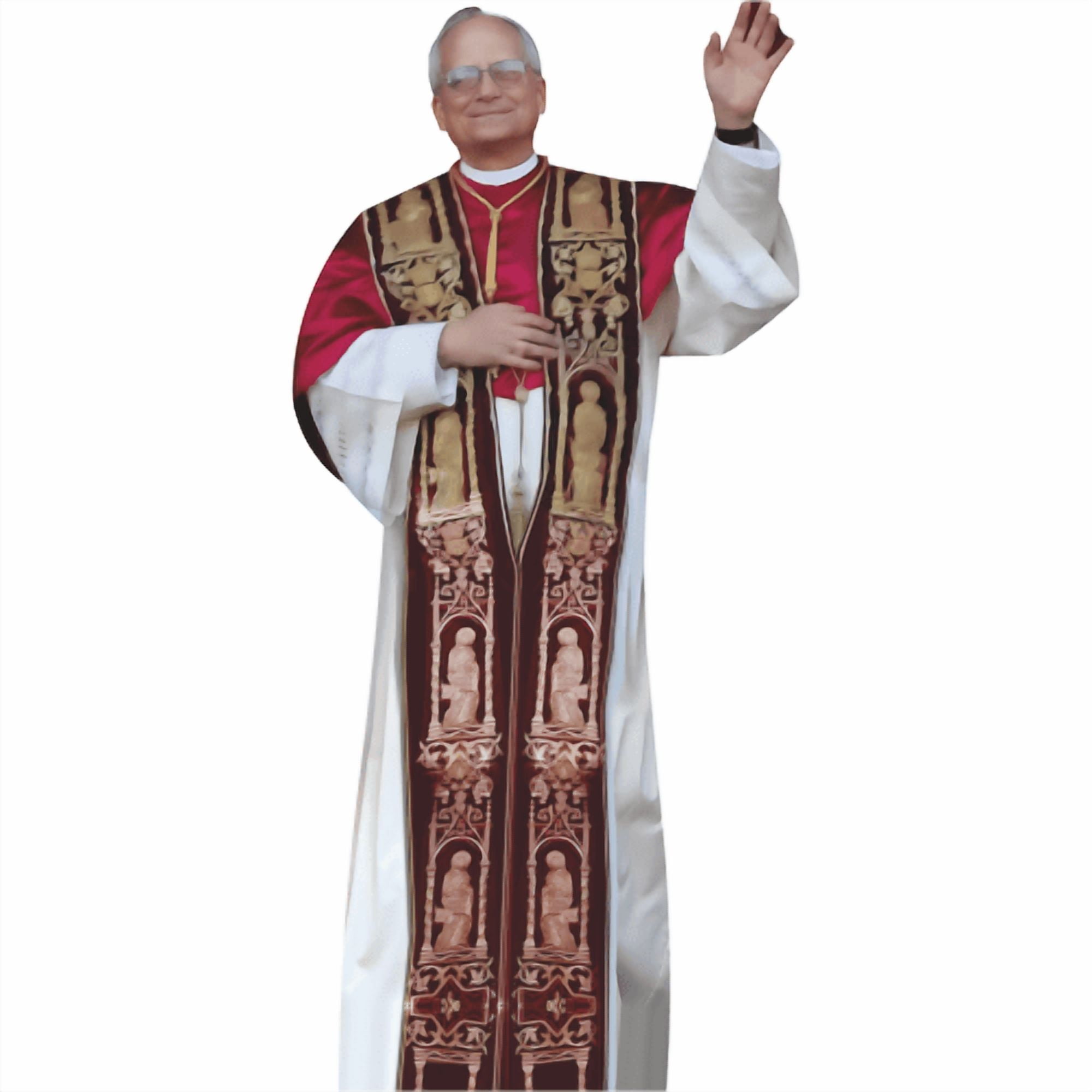 H48847 Pope Leo XIV Waving Cardboard Cutout Standee Standup - Walmart.com