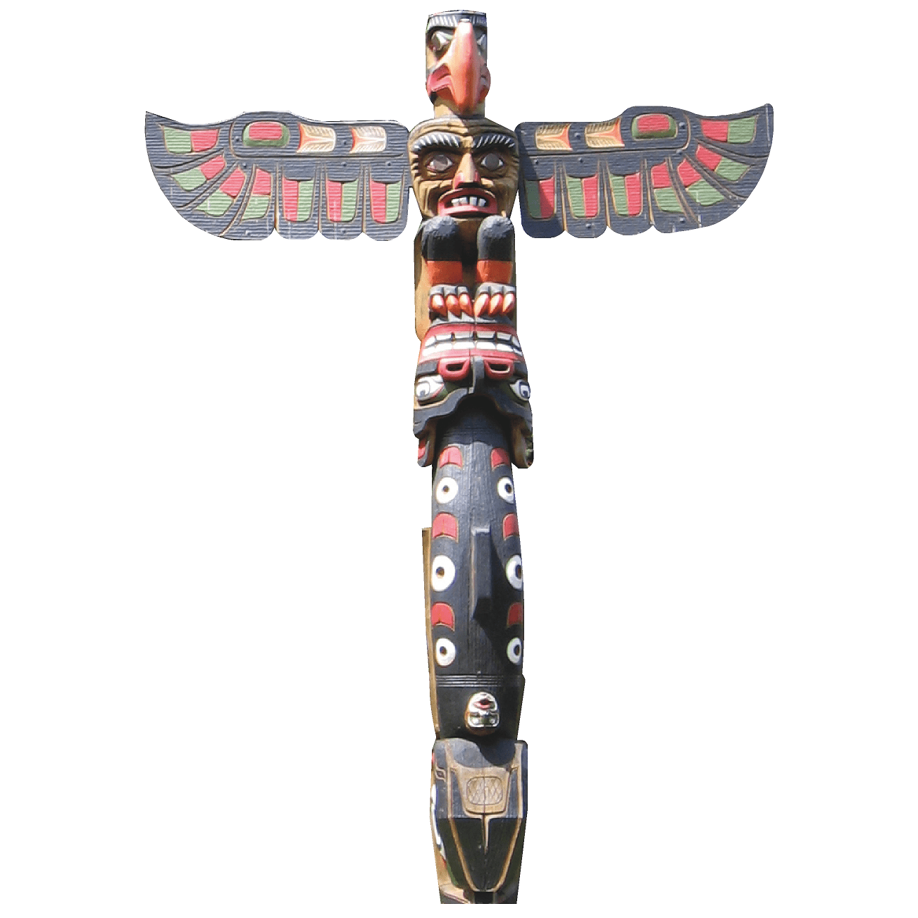 H49907 Kwakwaka'wakw Honoring Totem Pole Thunderbird Park Cardboard ...
