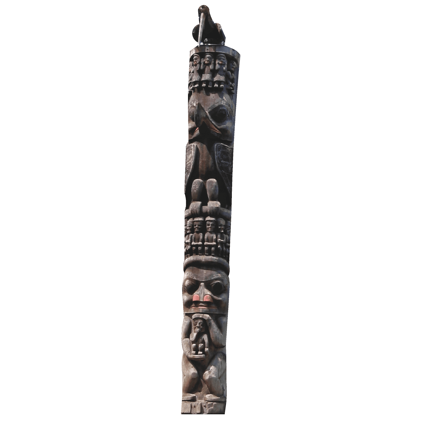 H49908M Gitxsan Memorial Totem Pole Cardboard Cutout Standee Standup ...