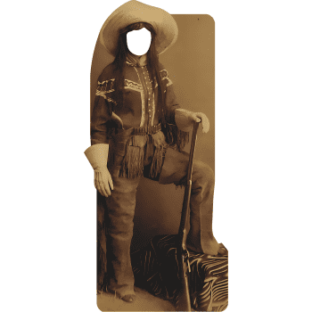 H49943 Tejana Cowgirl Shotgun Texas Western 1886 Stand In Cardboard ...