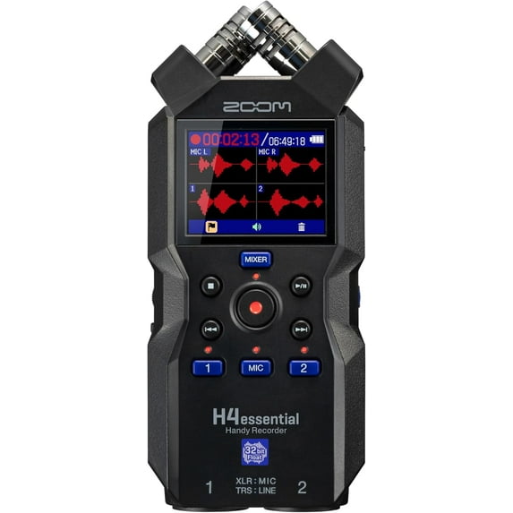 H4essential 4-Track Handy Recorder with 32-Bit Float, Accessibility ...