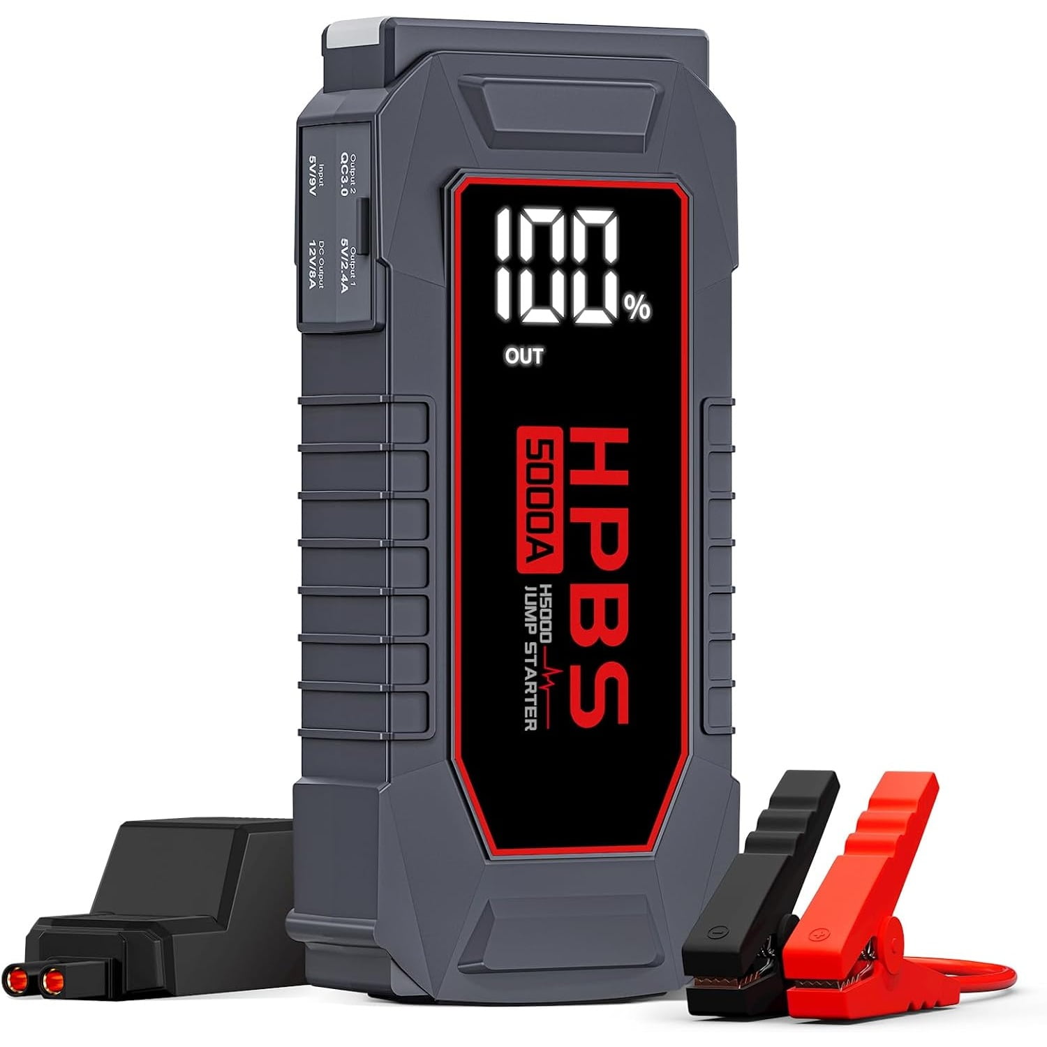 H50 Jump Starter - 5000A Jump Starter Battery Pack for Up to 10.0L Gas ...