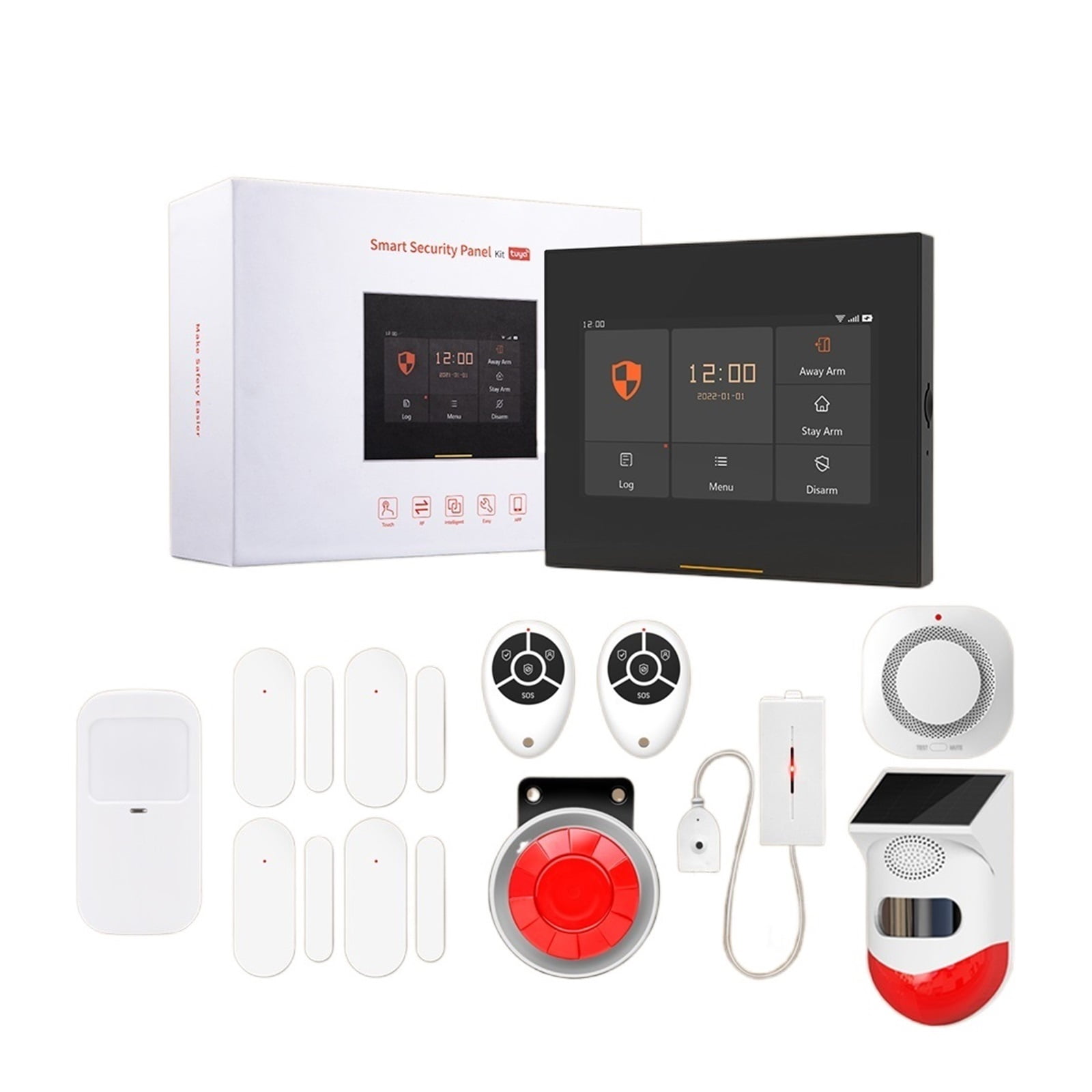 H501 Alarm System Kits For Home Burglar Security WiFi GSM Alarm Wireless Tuya SmartLif App ...