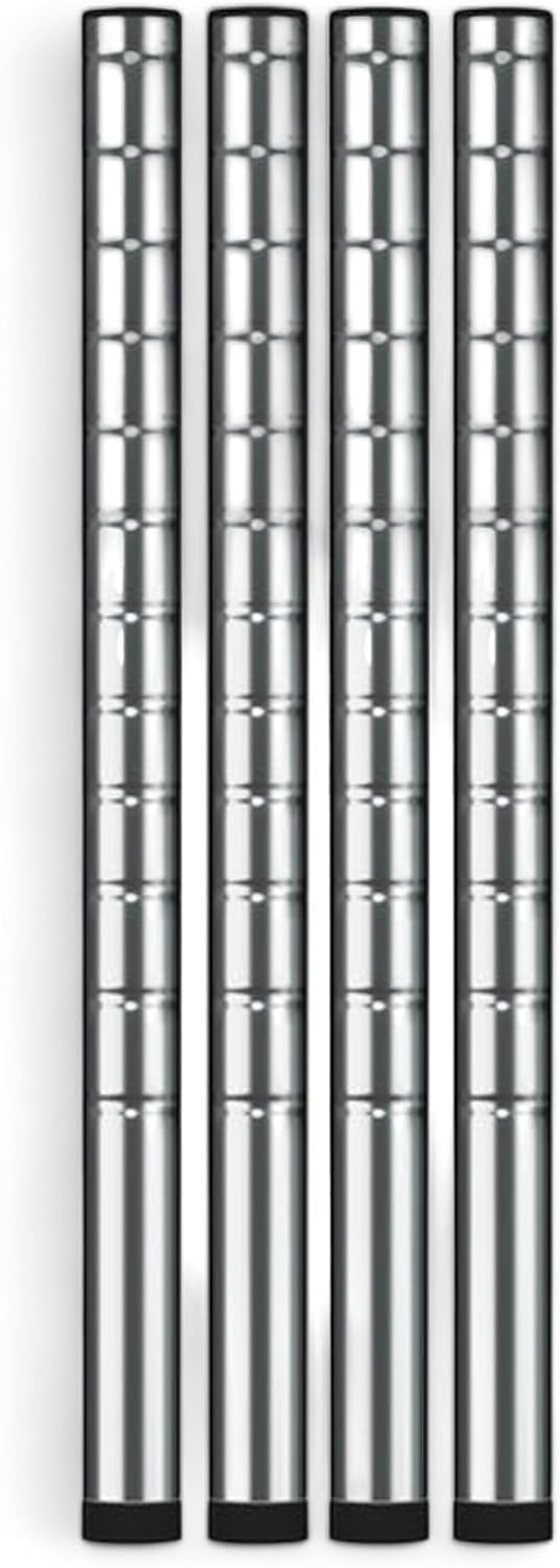 H54 Chrome Set of 4 Posts | Heavy Duty | Utility Shelving Units ...