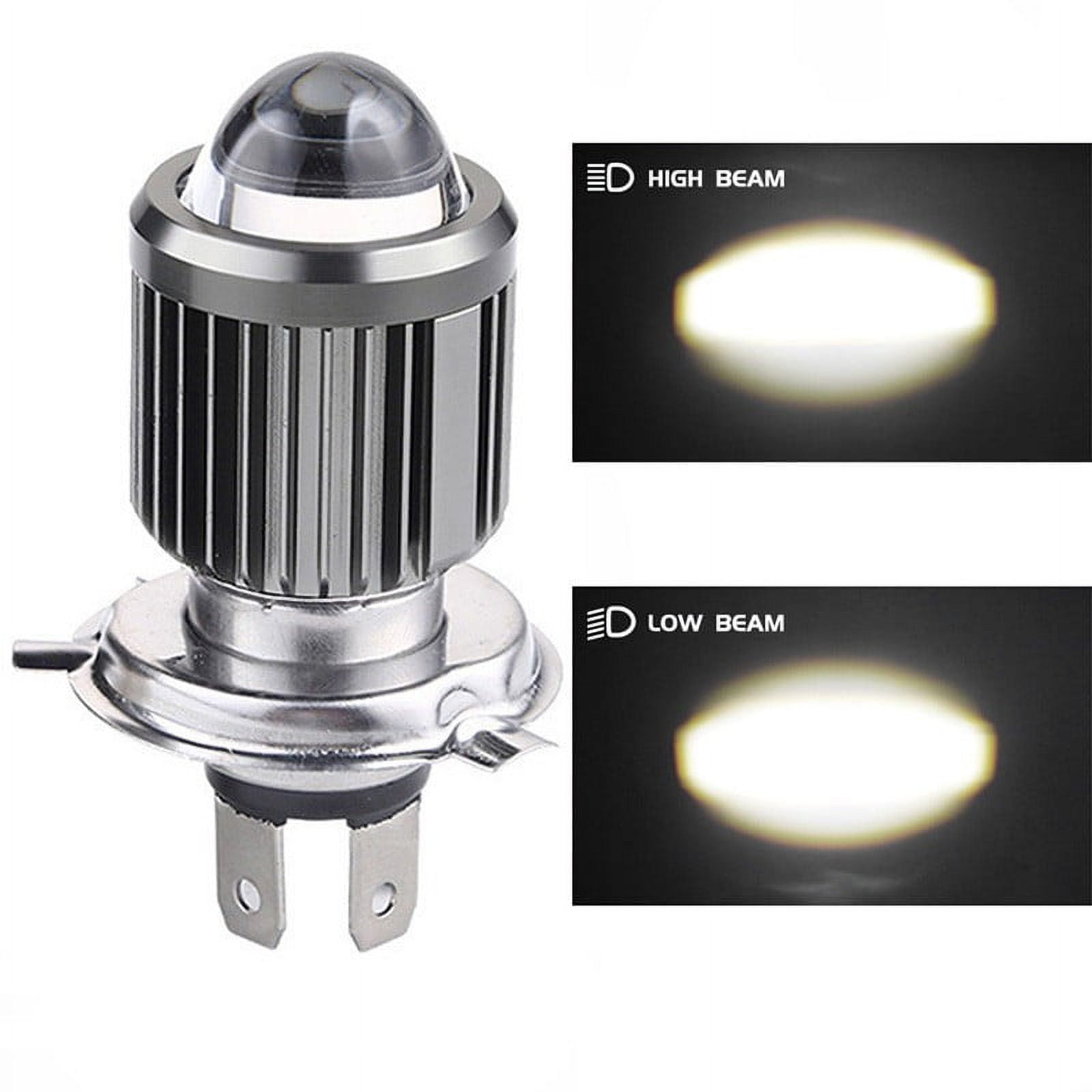 H6 BA20D H4 Led Motorcycle Headlight With Lens Dual Color Hi/Lo Beam ...