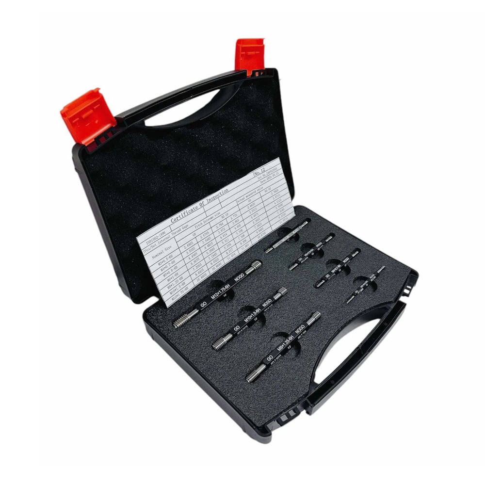 H6 Metric Double End Thread Plug Gauge 7 PC End Go & No Go, Taper Lock ...