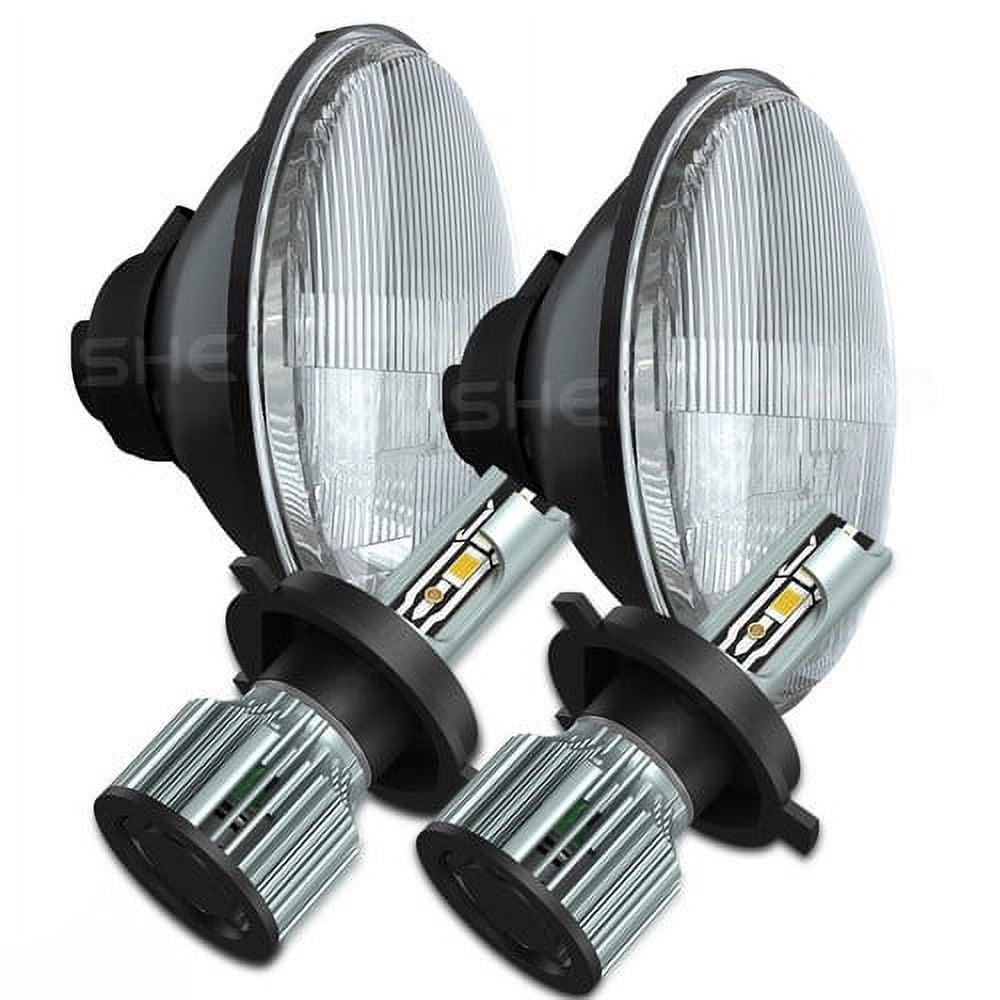 H6024 Head Light Glass Housing Lamp Classic Conversion Chrome 7" Round ...