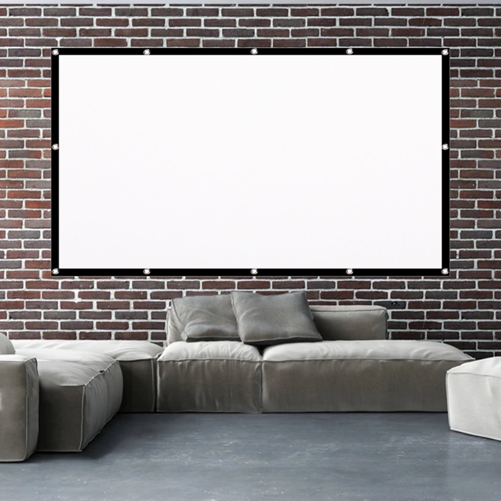H60C Projector Screen Thick Simple Design Polyester 60 Inch 16:9 ...