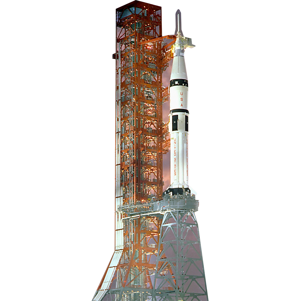 H69346 NASA Saturn 1B IB Space Rocket Apollo Astronomy Cardboard Cutout ...