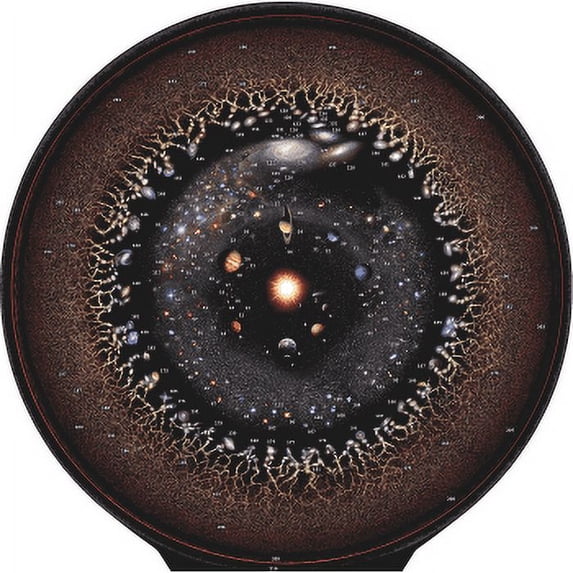 H69378 Celestial Zoo Universe Map Infographic 210 Astronomy Objects ...