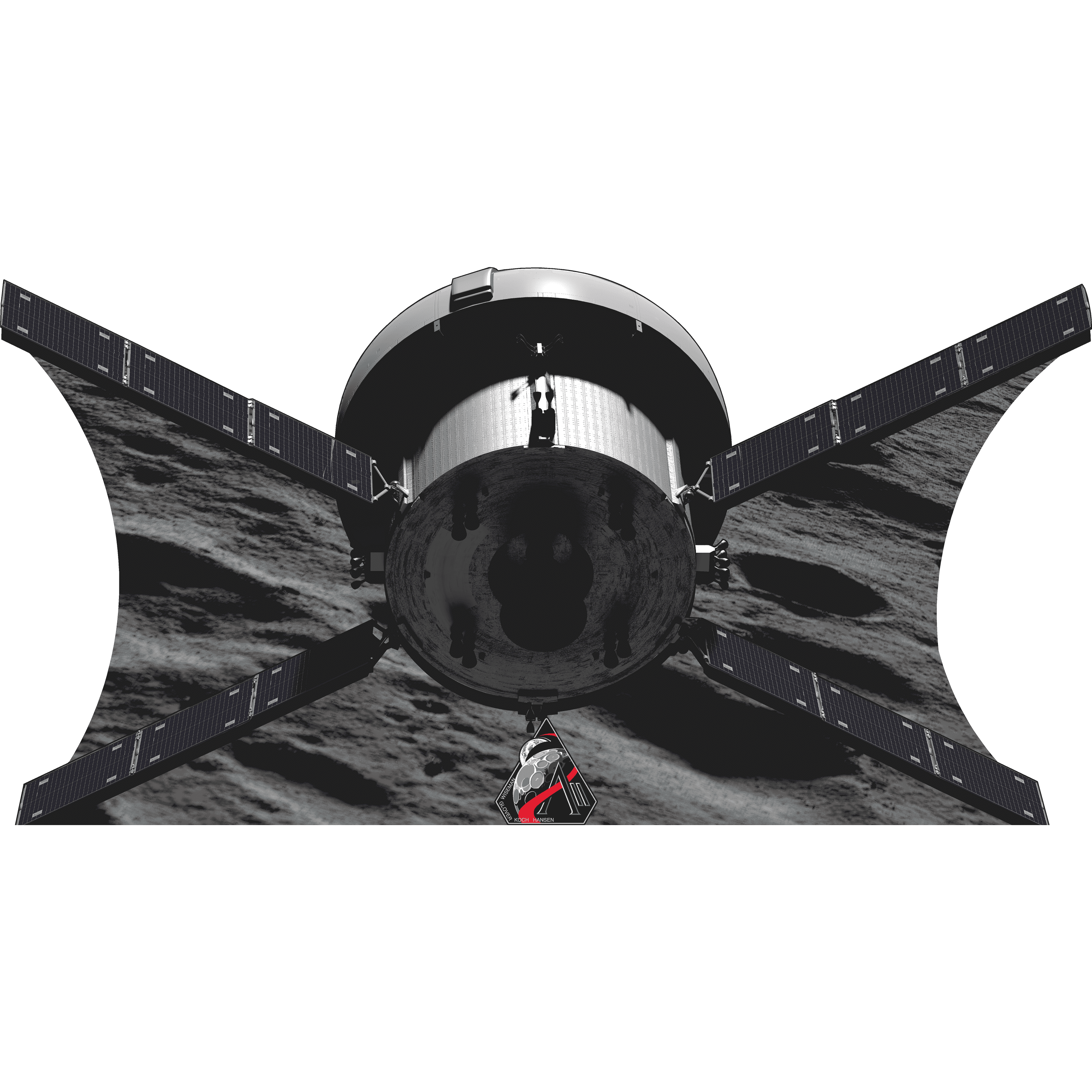 H69391 Artemis II Mission Orion Spacecraft Lunar Orbit Cardboard Cutout ...