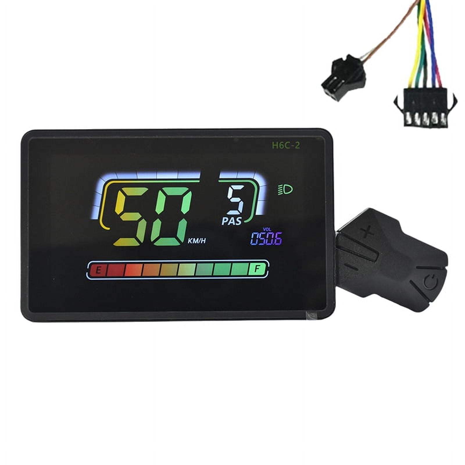 H6C-2 E-Bike Meter LCD Display Electric Scooter Speedometer Dashboard ...
