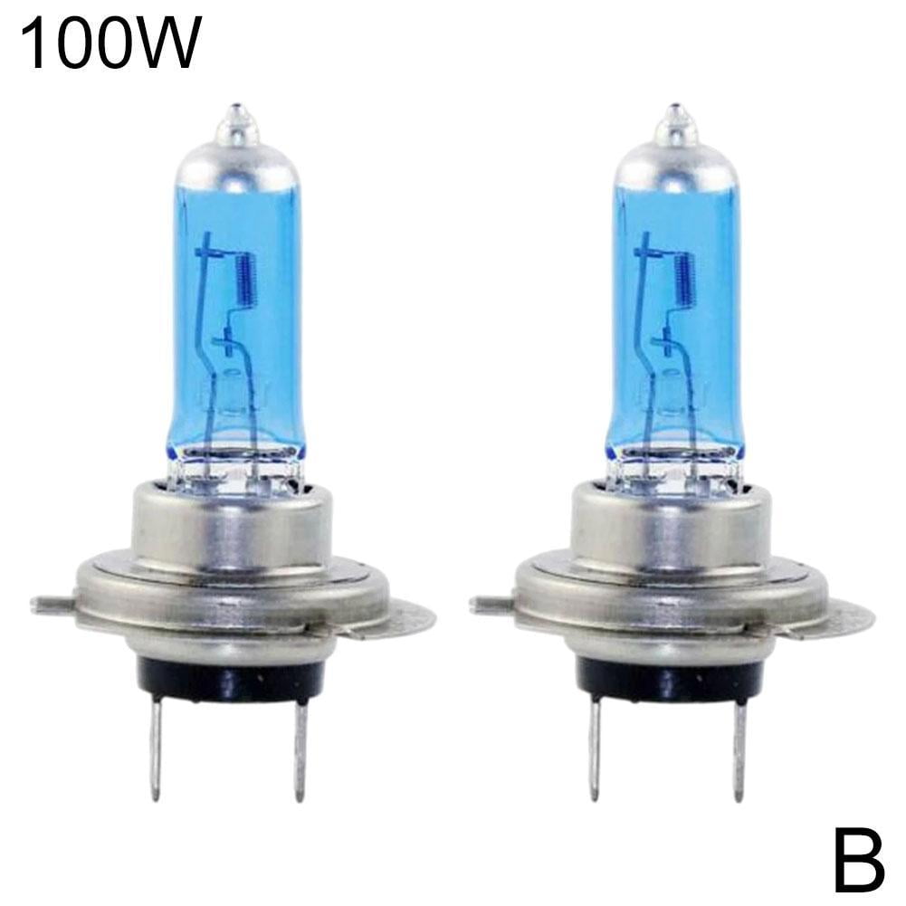 H7 100w Xenon Headlight Bulbs Super White 8500k Lamp Effect Ligh* W2F6 - Walmart.com