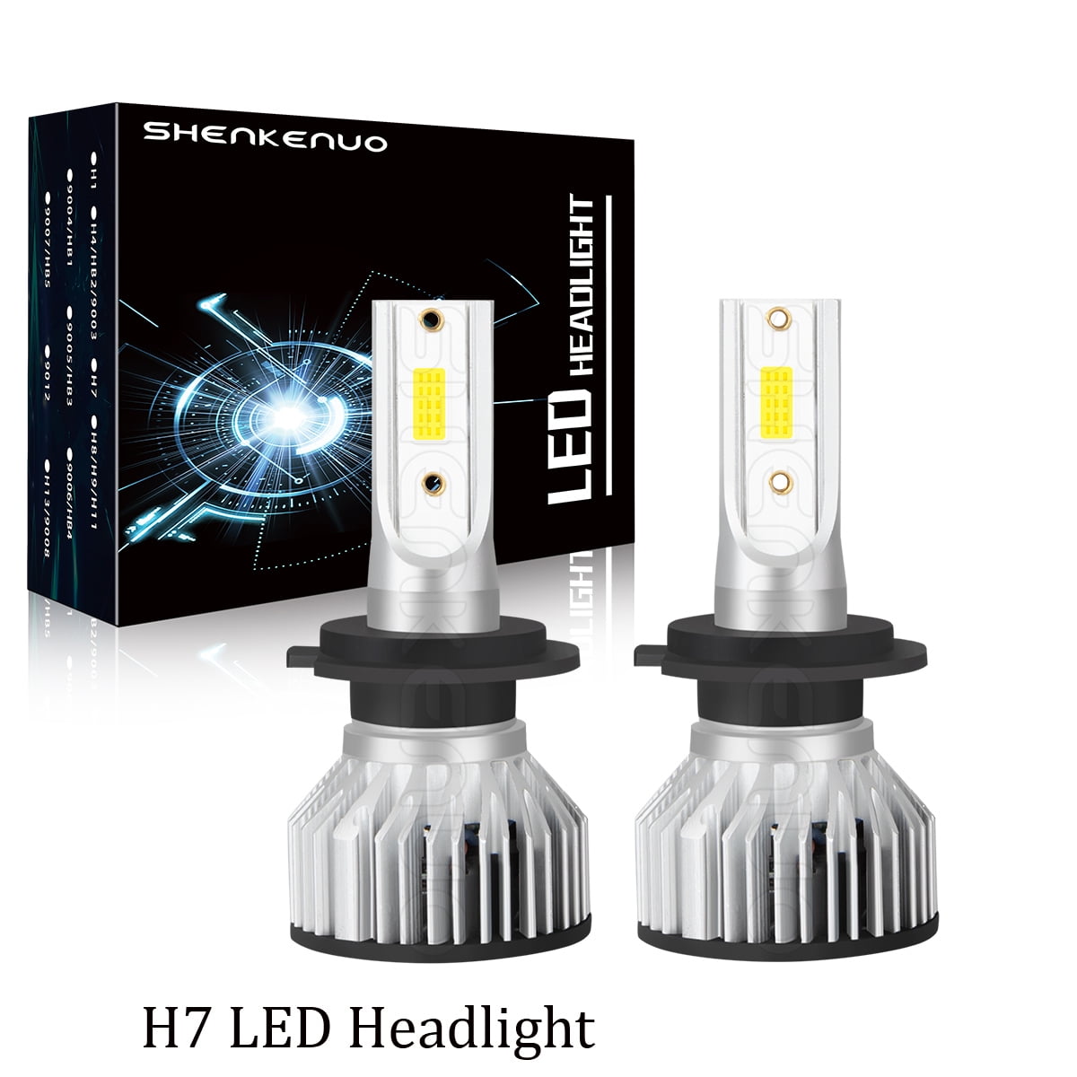 H7 LED Bulb, Super Bright 1:1 Mini Size LED H7 Light Bulbs, Non ...