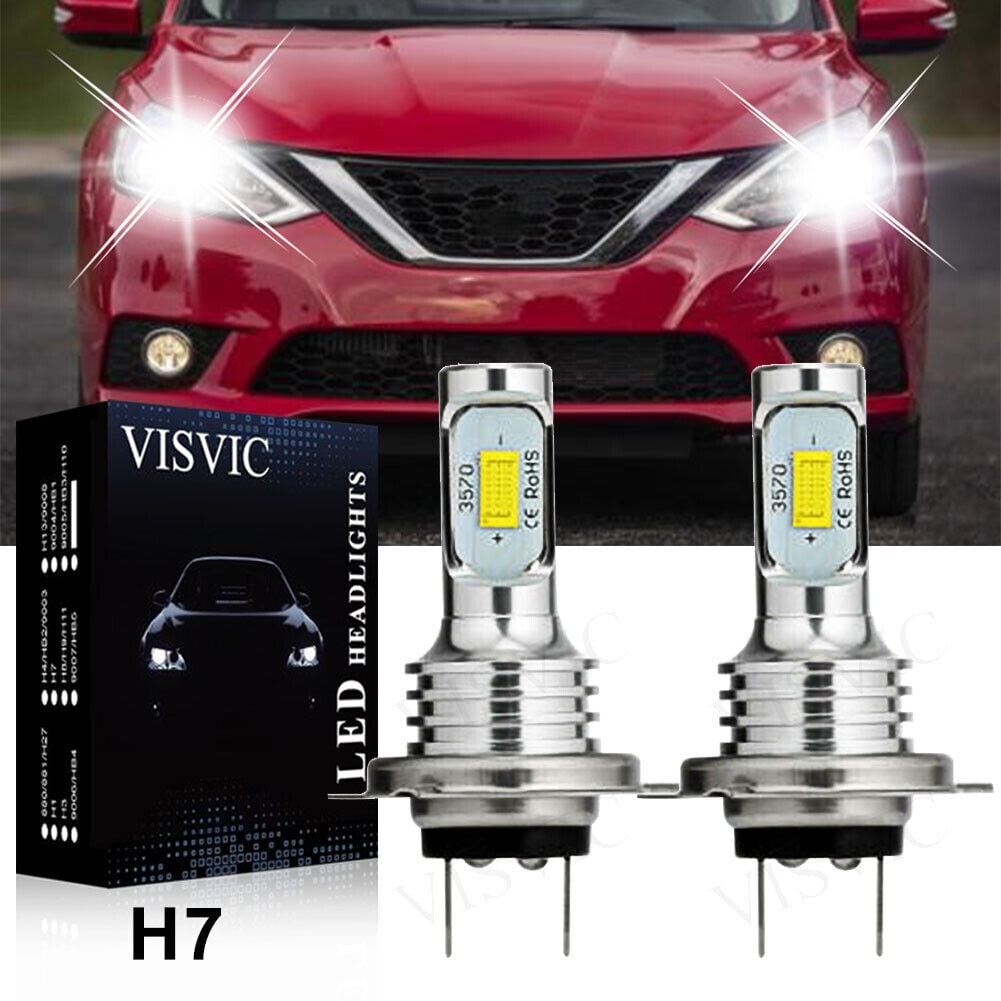 H7 LED Headlight Bulb 6000K 100W BY For Honda GL1800 Goldwing 1800 ABS ...