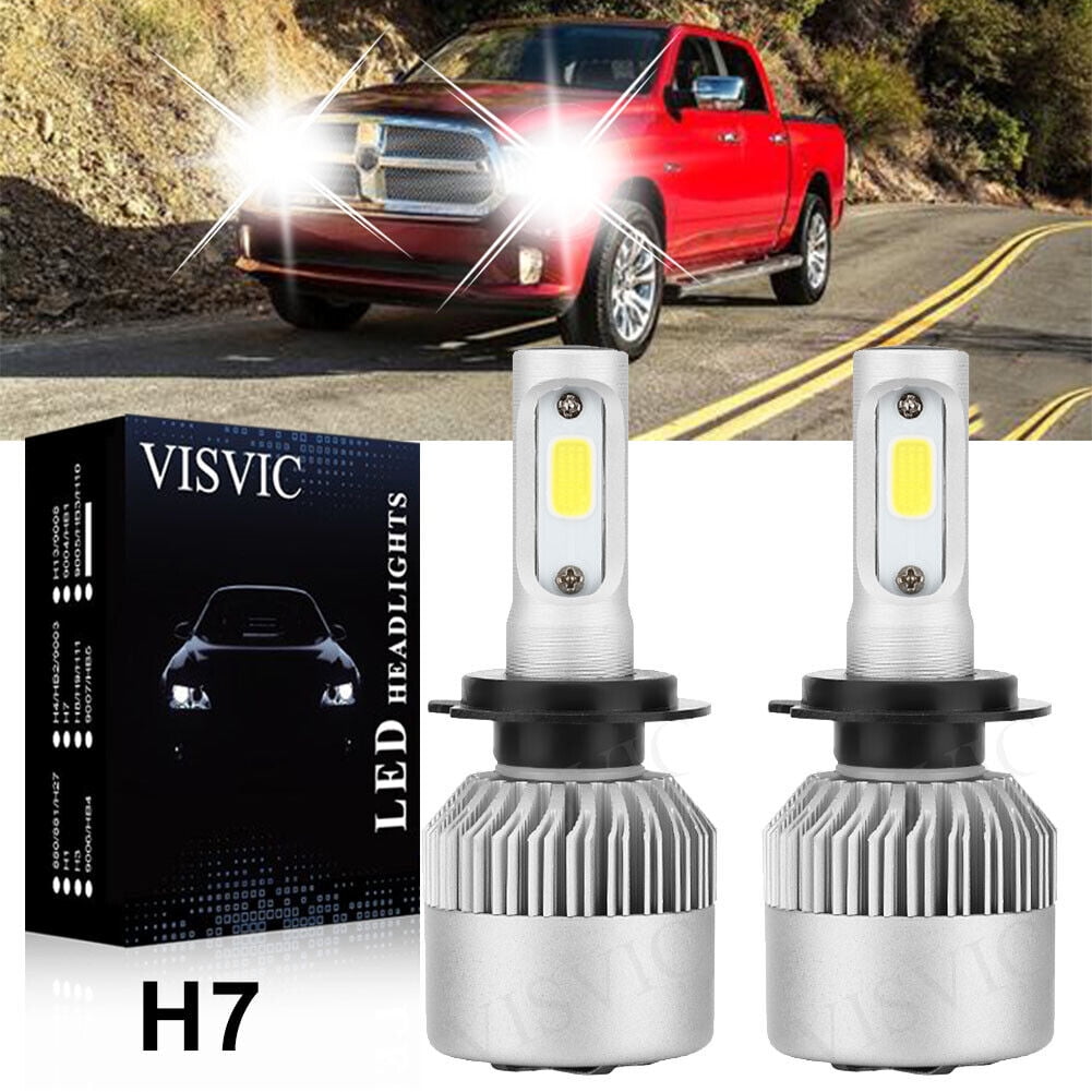H7 LED Headlight Bulb 6500K White 50W S2 For Benz C300 B200 C230 C250 ...