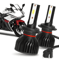 H7 LED Headlight Bulbs High/Low Beam Set for Motorcycle Light Replace ...
