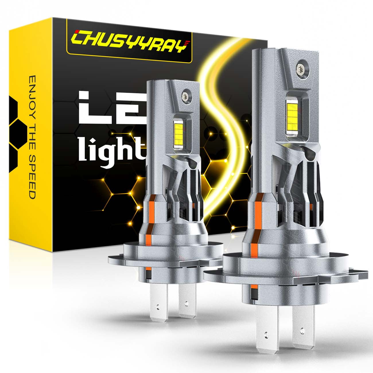 H7 LED Headlight Bulbs Kit High or Low Beam 6000K 10000LM For Volvo C70 ...