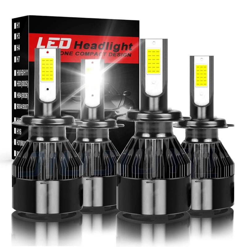 H7 LED Headlight Bulbs for 1998-2003 Jaguar XJR High and Low Beam Plug ...