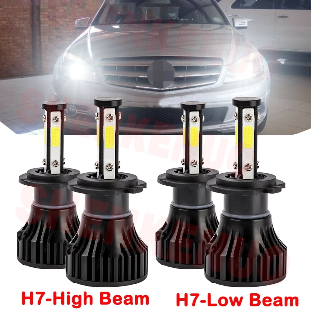 H7 LED Headlight Bulbs for Mercedes-Benz C250 2010 2011 2012 2013 2014 ...