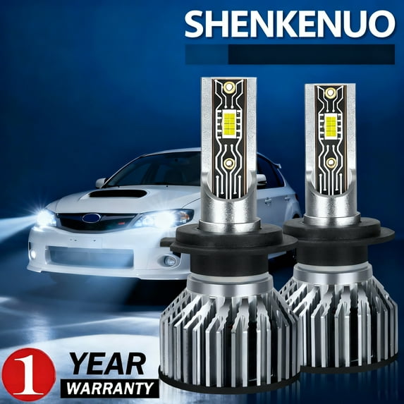 H7 LED Headlight Kit, Super Bright 6000K White, High/Low Beam, 30000LM ...