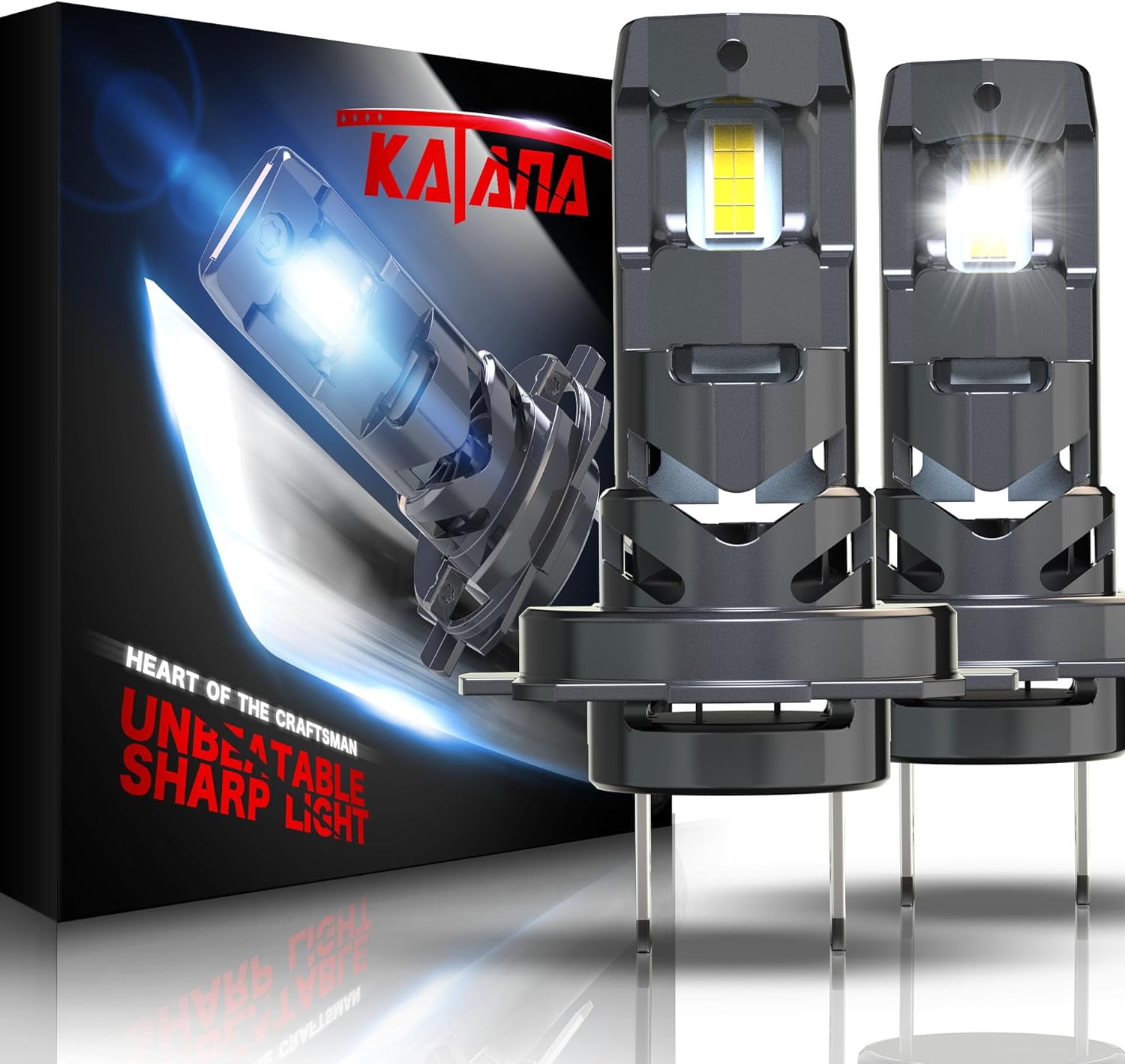 H7 Light Bulbs,No Adapter Required 400% Brightness 6500K White Non ...