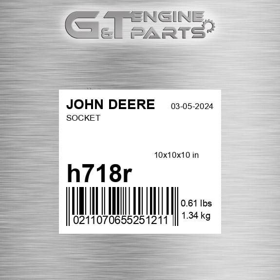 H718R SOCKET fits JOHN DEERE (New OEM) - Walmart.com