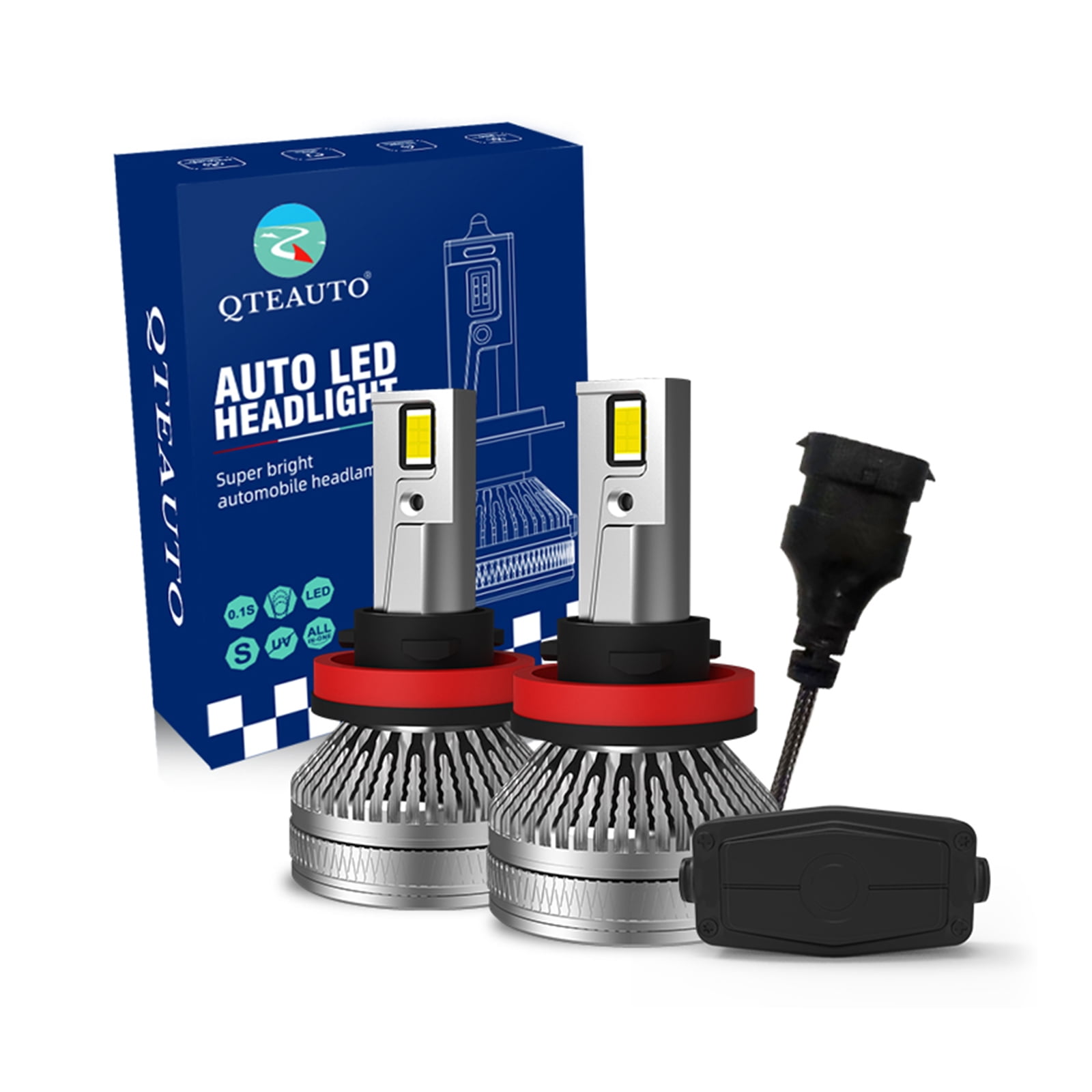 H8/H9/H11 LED Bulb Super Bright High Beam 140W, Voltage 12V, Color ...