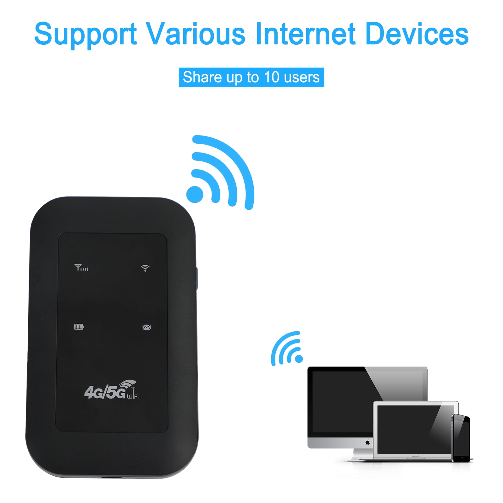 H806 4G Portable Hotspot Mini Wifi Router Modem 150Mbps LTE UMTS WCDMA ...