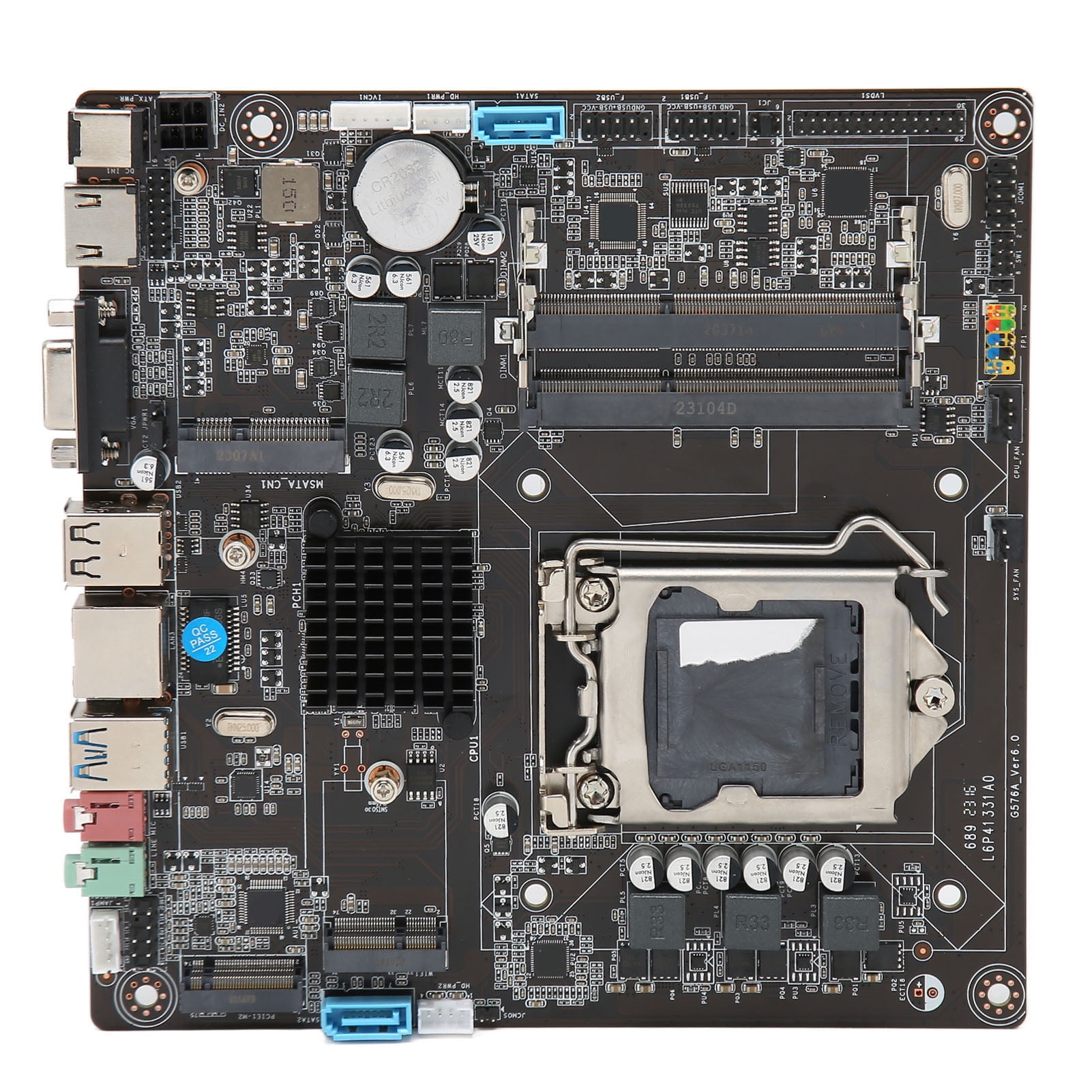 H81 Mini ITX Motherboard LGA 1150 Slot Channel DDR3 Support for Core I3 ...