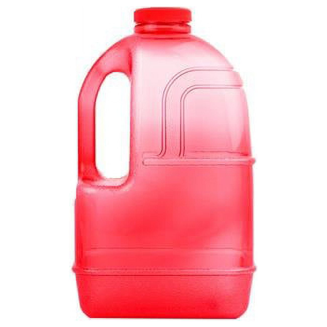 H8O PG1GJH-48-Red 1 gal Square Water Bottle with 48 mm Cap, Red ...