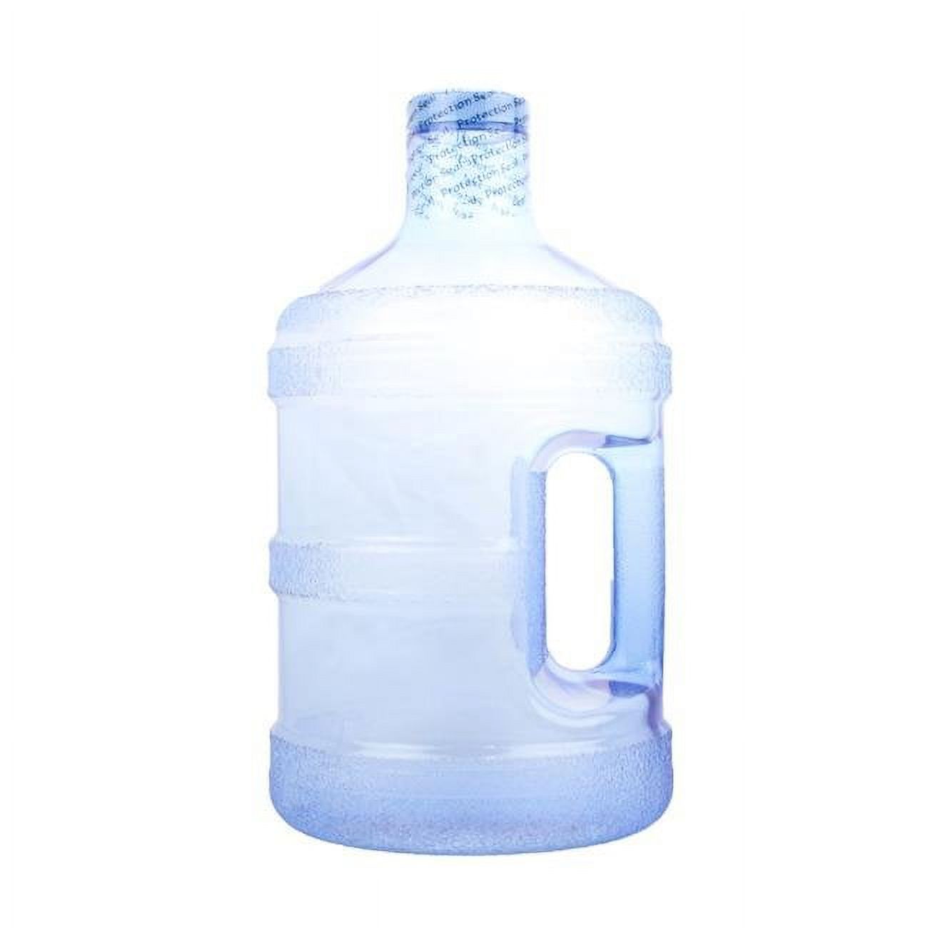 H8O PG1GTH-48-NBlue 1 gal Round Water Bottle with 48 mm Cap, Natural ...
