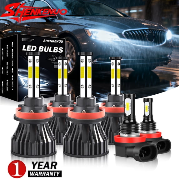 Buick Verano 2012-2017 LED Headlights and Fog Lights - H9 H11 High/Low ...
