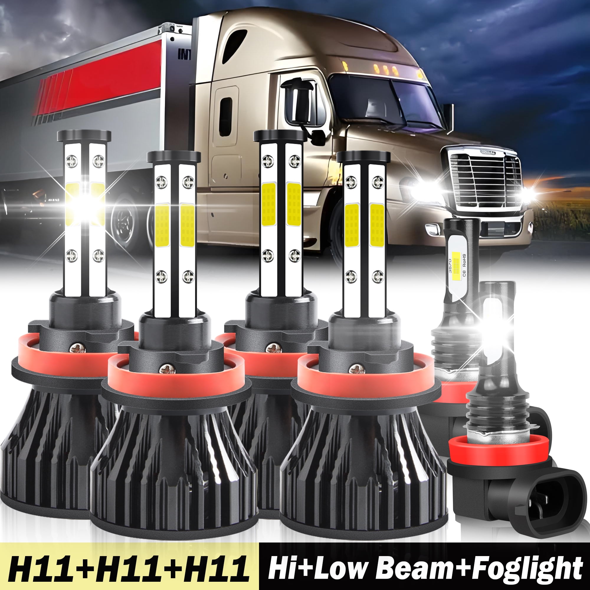 H9 H11 High&Low Beam for Freightliner Cascadia 2008-2013 2014 2015 2016 ...
