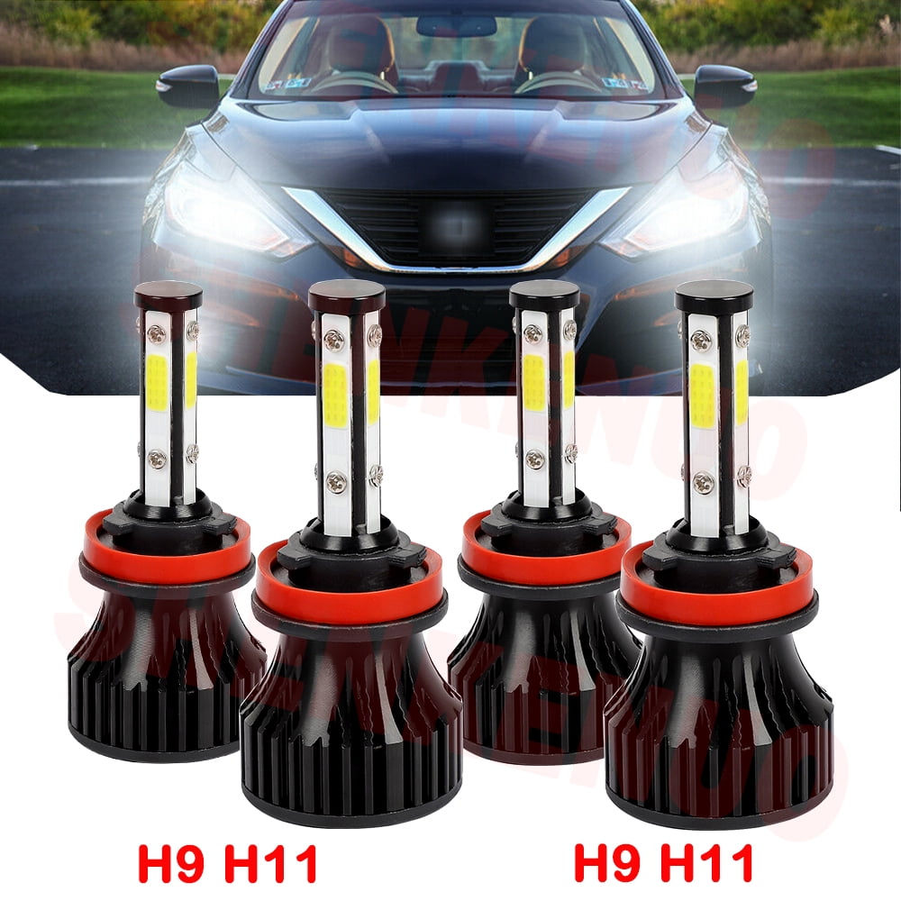 H9 H11 High&Low Beam for Nissan Altima 2007-2012 2013 2014 2015 2016 2017 2018 LED Headlight ...