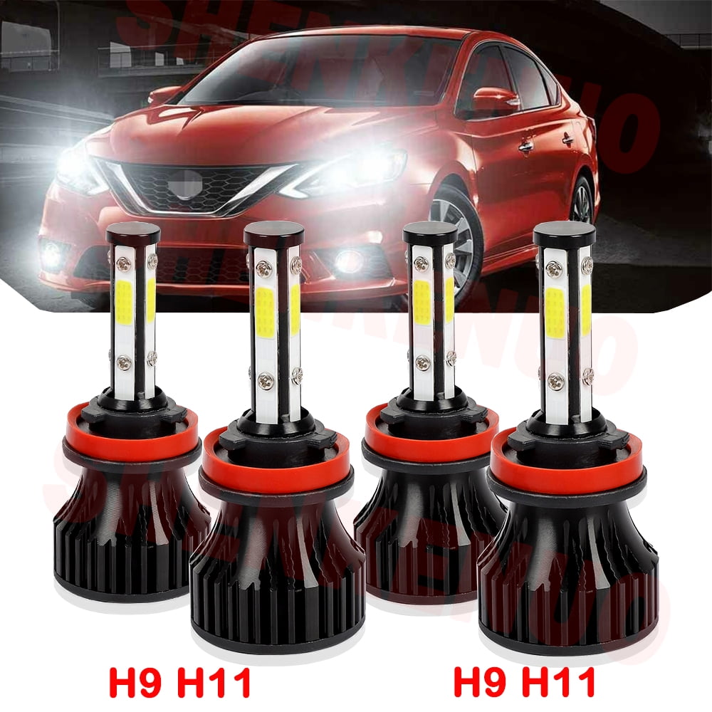 H9 H11 High&Low Beam for Nissan Sentra 2013-2016 2017 2018 2019 2020 2021 2022 LED Headlight ...