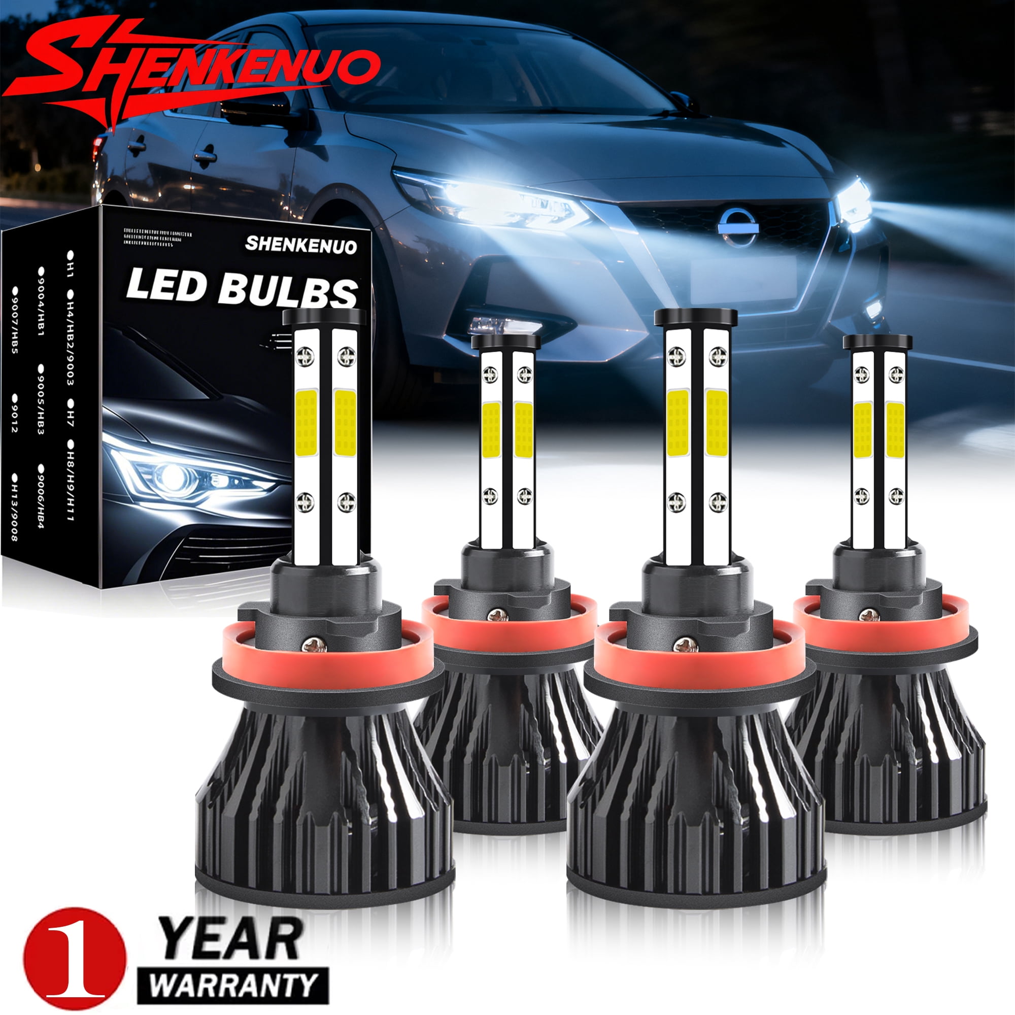 H9 H11 High&Low Beam for Nissan Sentra 2013-2016 2017 2018 2019 2020 ...
