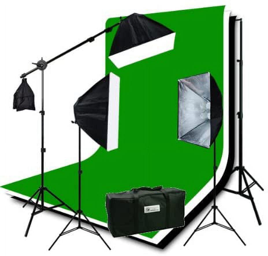 H9004SB-69BWG Photography Studio Video Lighting Chromakey Screen 3 ...
