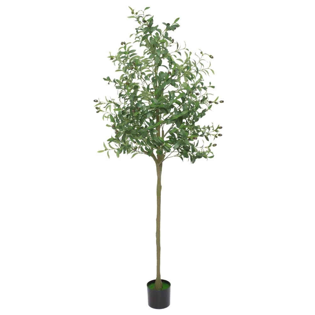 HA-EMORE Artificial Olive Tree, Tall Artificial Tree Indoor Outdoor ...