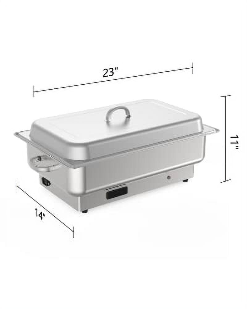 HA-EMORE Electric Chafing Dish Set with Temperature Control, Stainless ...