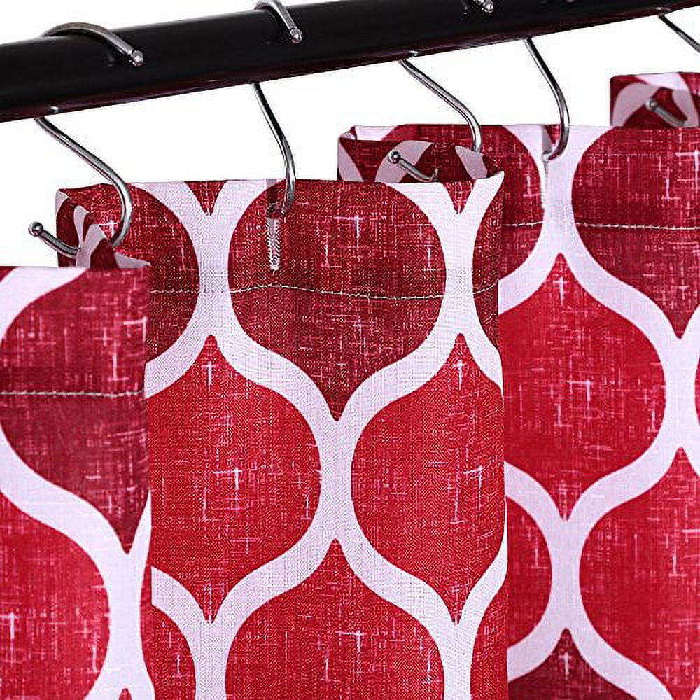HA-EMORE Fabric Shower Curtain, Modern Geometric Design Shower Curtain ...